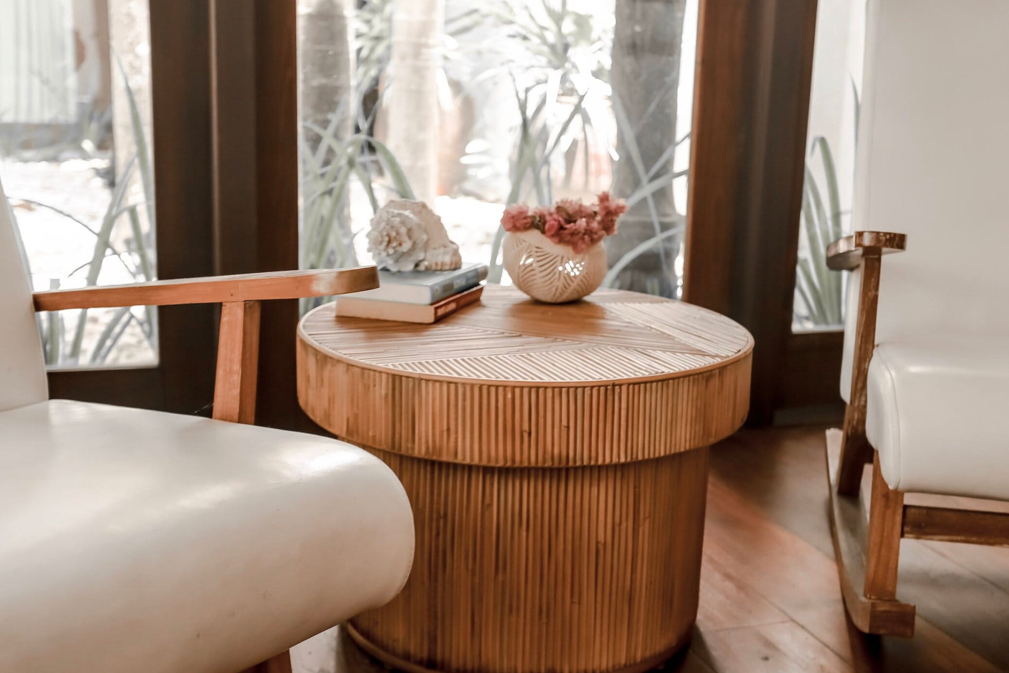 LARA ROUND TABLE Natural Rattan Table Coffee Table Rattan - Etsy