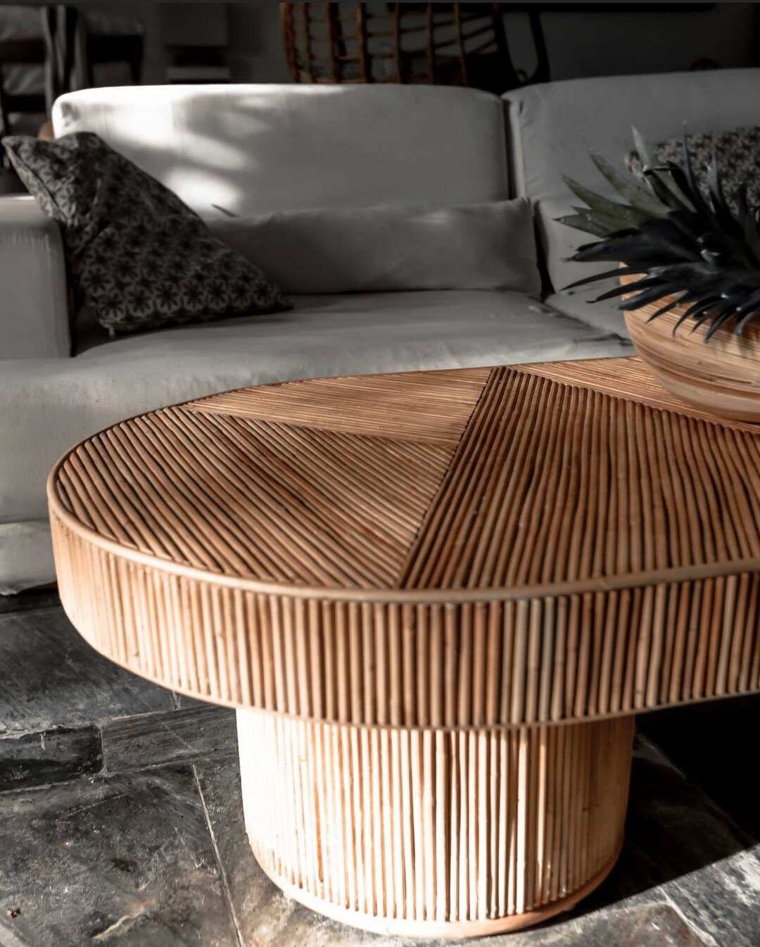 ALILA RATTAN TABLE Natural Rattan Table Coffee Table - Etsy