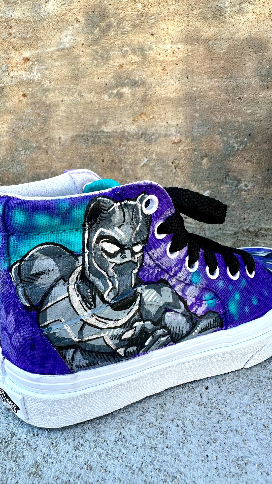Custom Marvel Kids Vans - Etsy