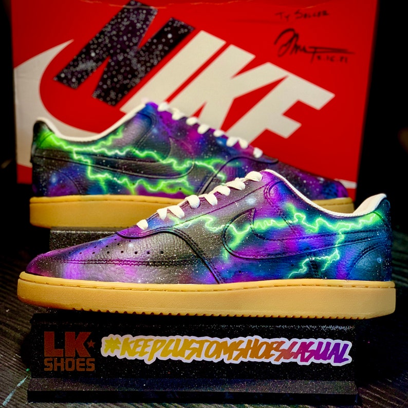 Galaxy Cosmic Lightening Nike Air Force 1's - Etsy