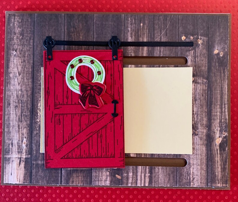 Barn Door Card | Etsy