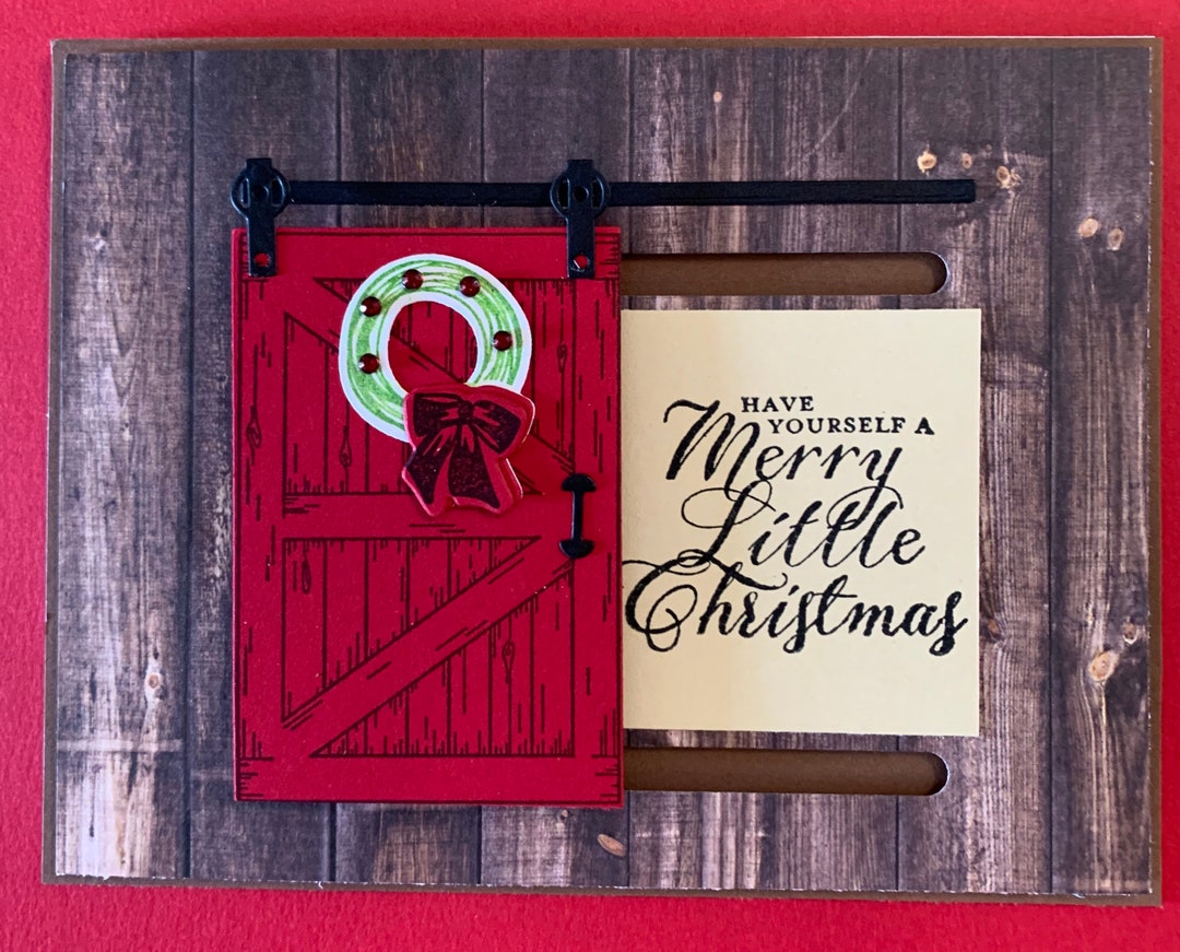 Barn Door Card - Etsy