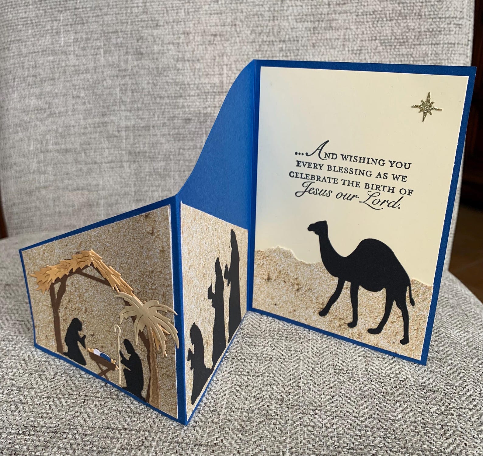 Christmas Nativity Card - Etsy