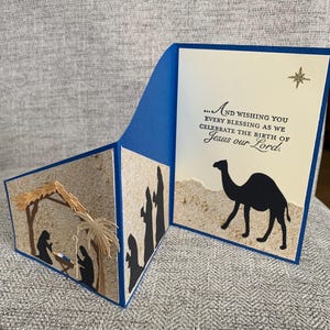 Christmas Nativity Card - Etsy