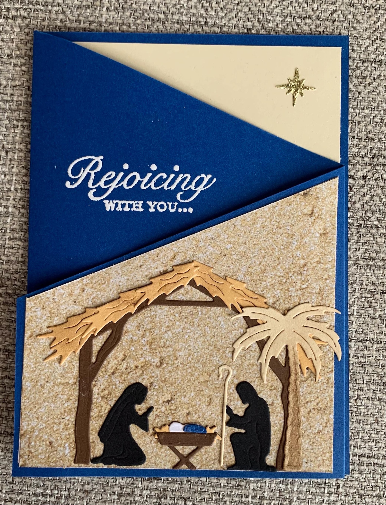 Christmas Nativity Card - Etsy