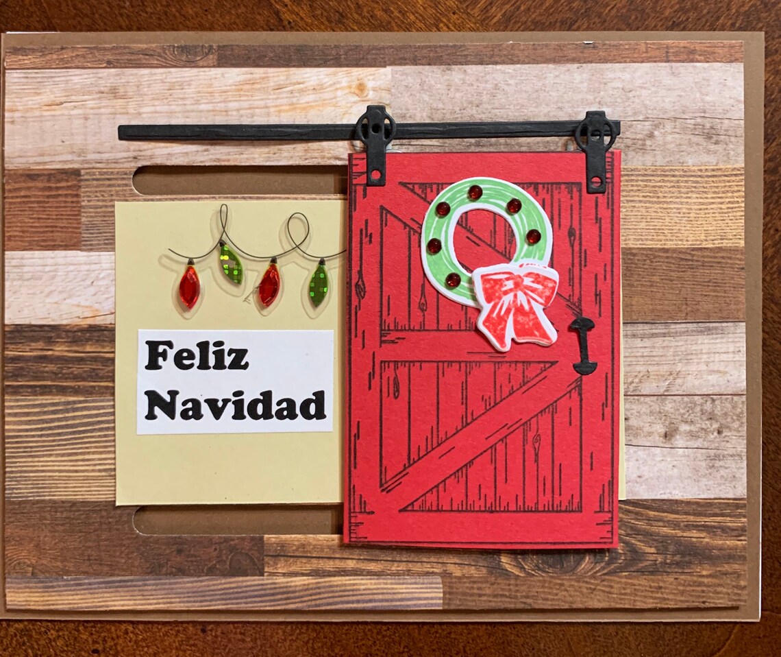 Barn Door Card - Etsy