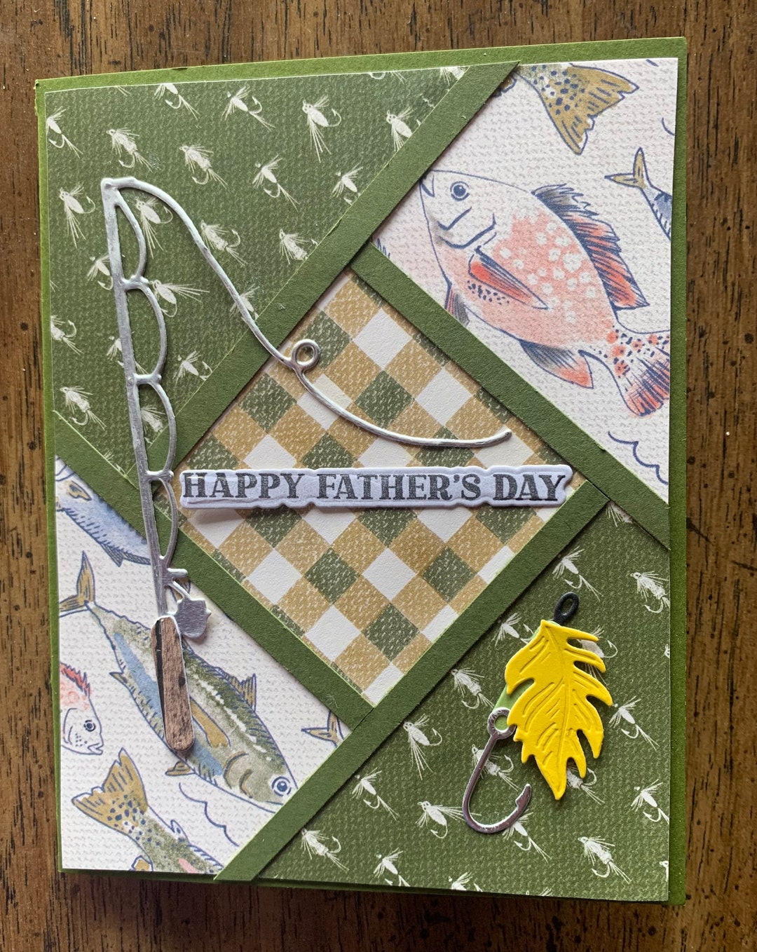 Fishing Fathers Day Card - Etsy