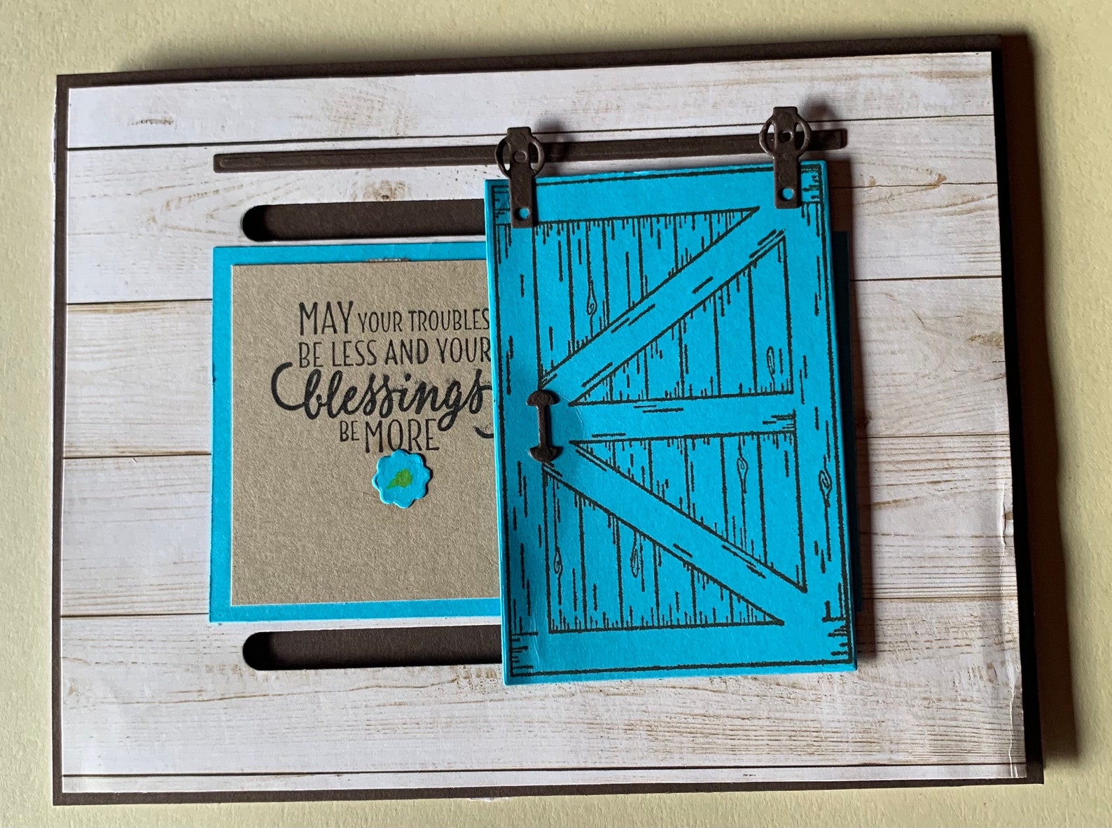 Barn Door Card - Etsy
