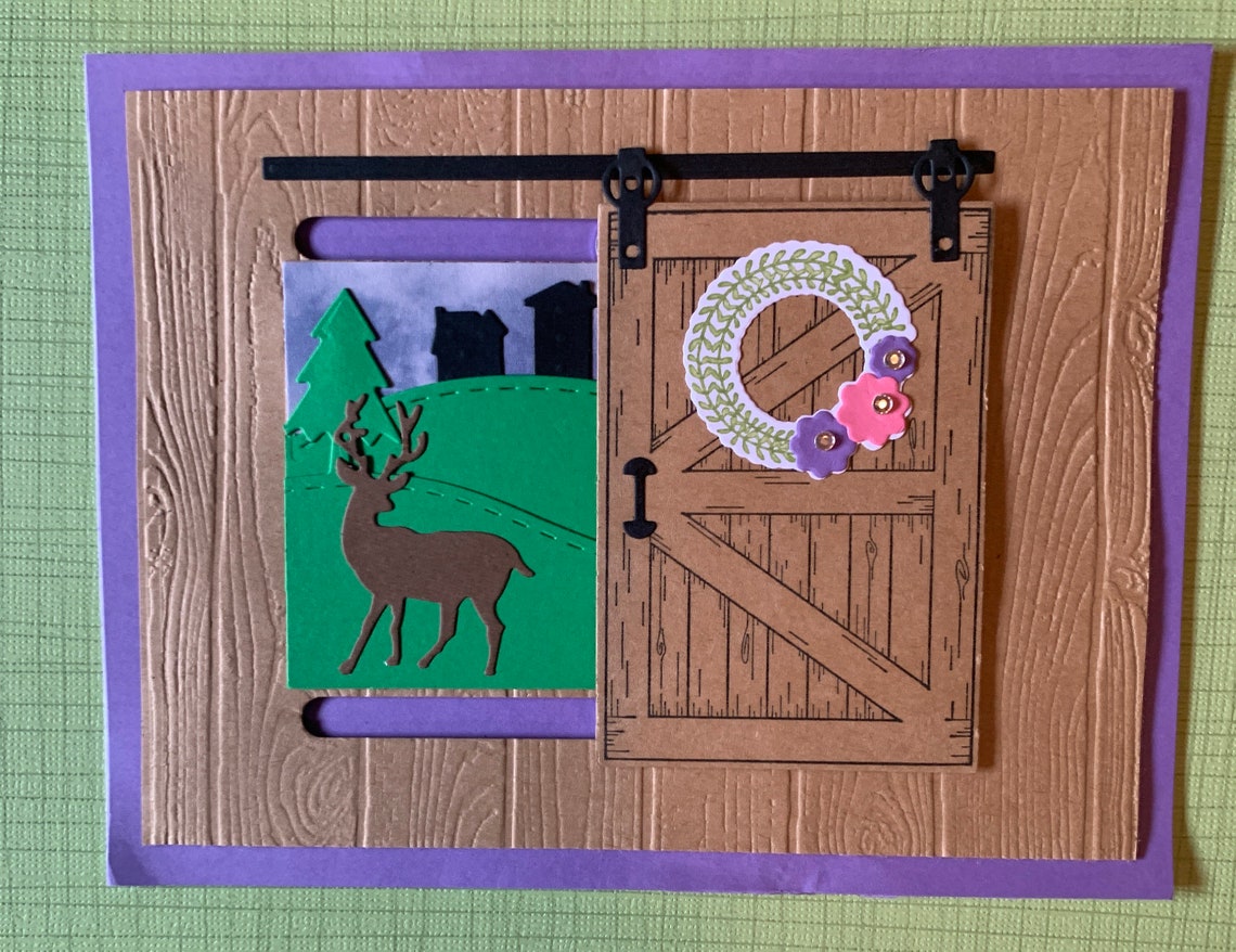 Barn Door Card - Etsy