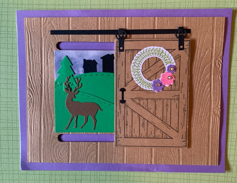 Barn Door Card - Etsy