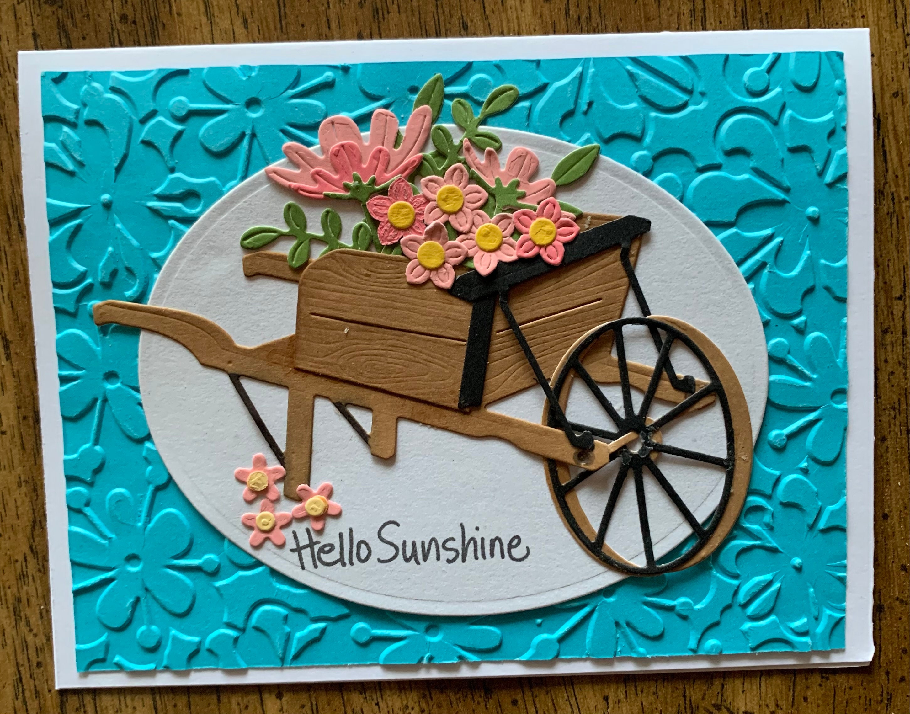 Rustic Wheelbarrow Card - Etsy