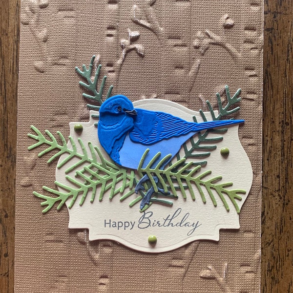 Bluebird Birthday Card - Etsy