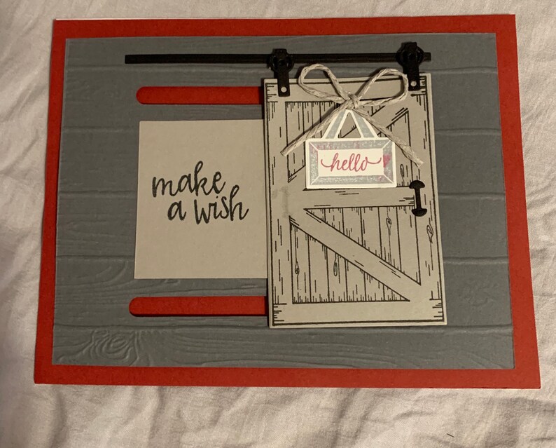 Barn Door Card - Etsy