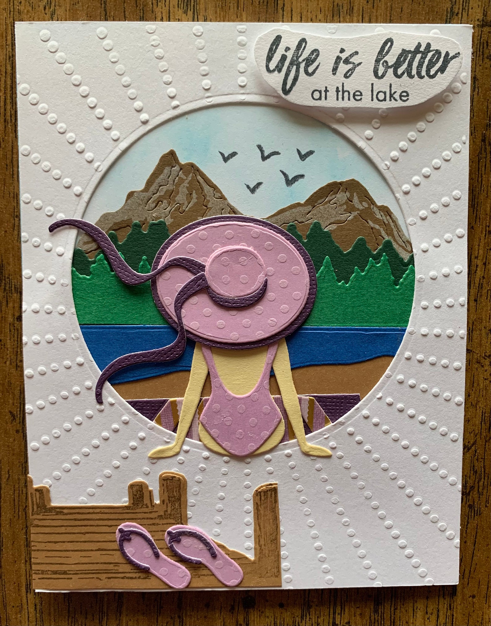 Day at the Lake Card - Etsy