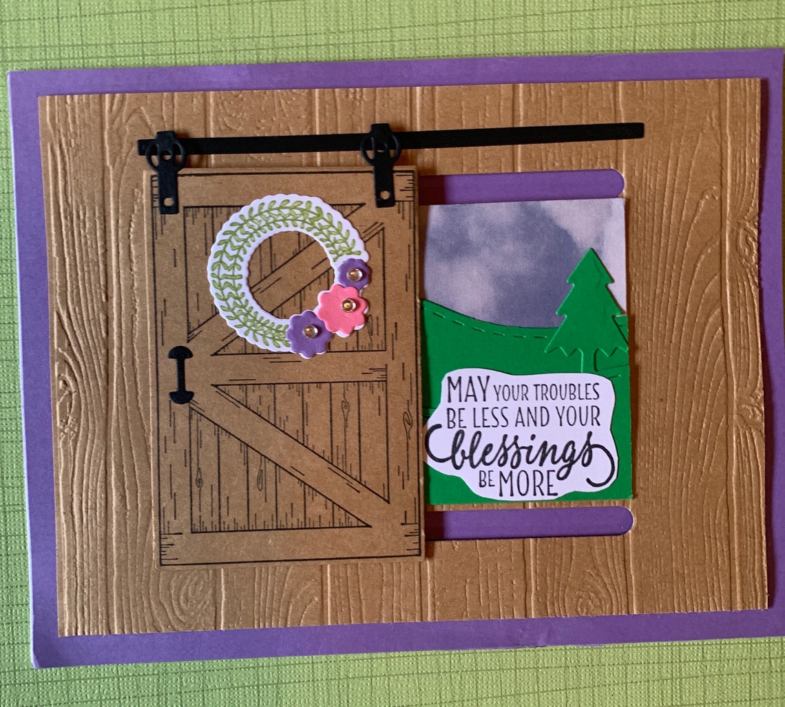 Barn Door Card - Etsy