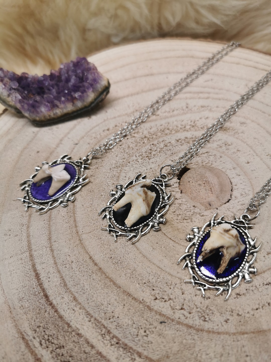 Animal Tooth Necklaces, Deer Tooth Fox Tooth Jewelry, Teas Necklaces - Etsy