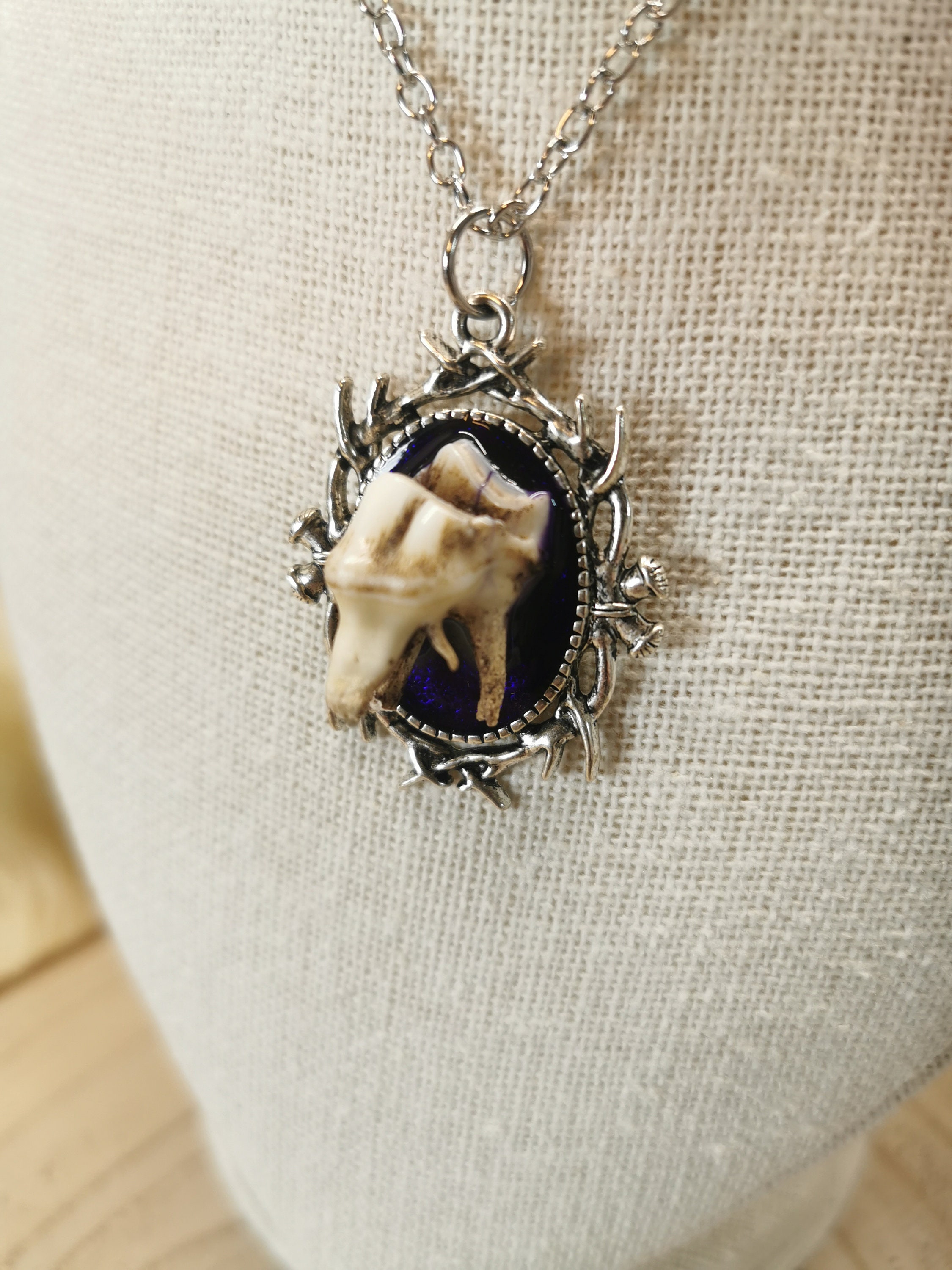 Animal Tooth Necklaces, Deer Tooth Fox Tooth Jewelry, Teas Necklaces - Etsy