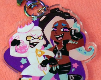 Splatoon off the Hook Pearl and Marina Acrylic Keychain Charm - Etsy