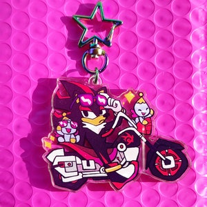 Shadow Bike Keychain - Etsy