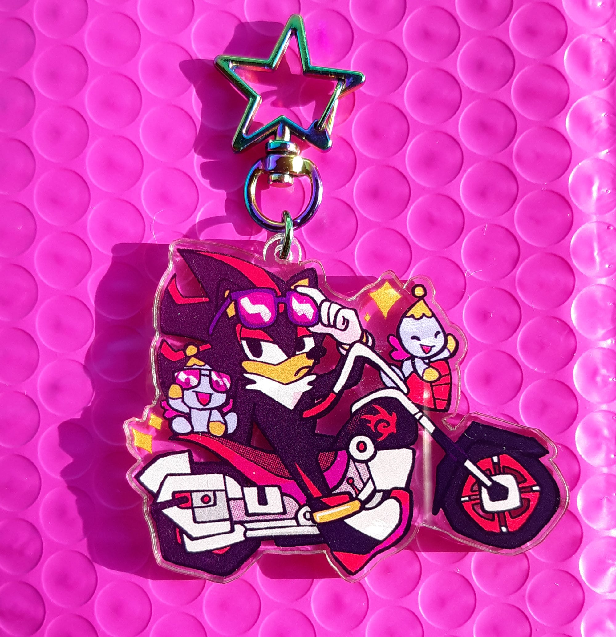 Shadow Bike Keychain - Etsy