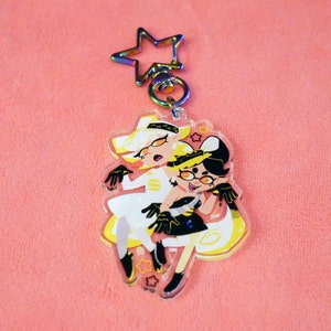Splatoon Squid Sisters Two-sided Keychain - Etsy