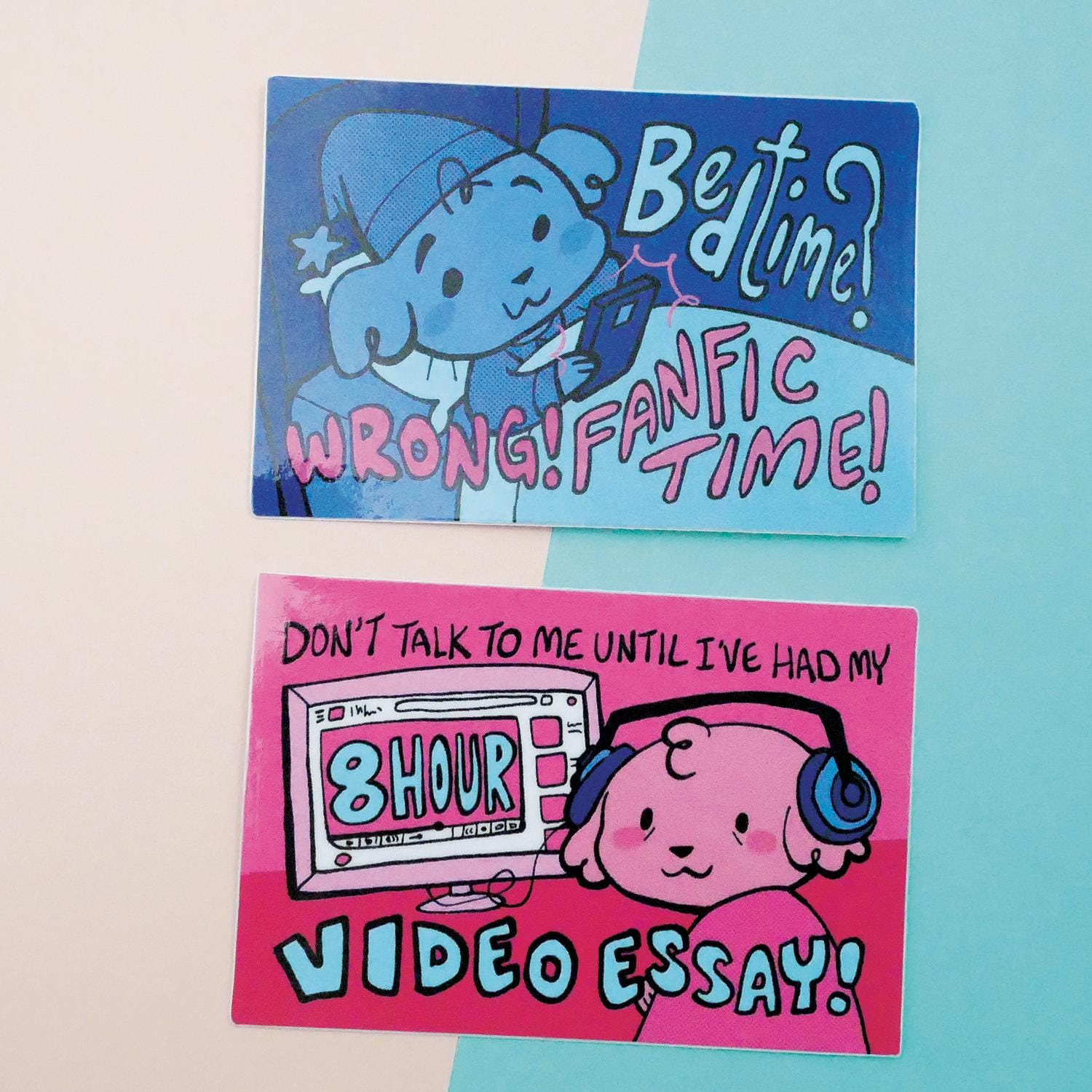 Fanfic Time! & Video Essay! Stickers - Etsy