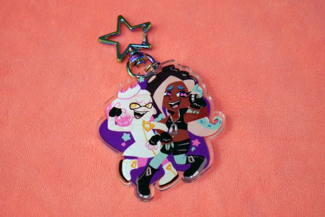 Off the Hook Pearl and Marina Two-sided Keychain - Etsy