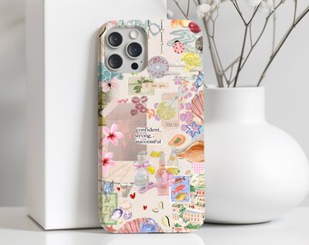 Pink Coquette Collage Phone Case, Preppy and Cute Aesthetic, iPhone 15 ...