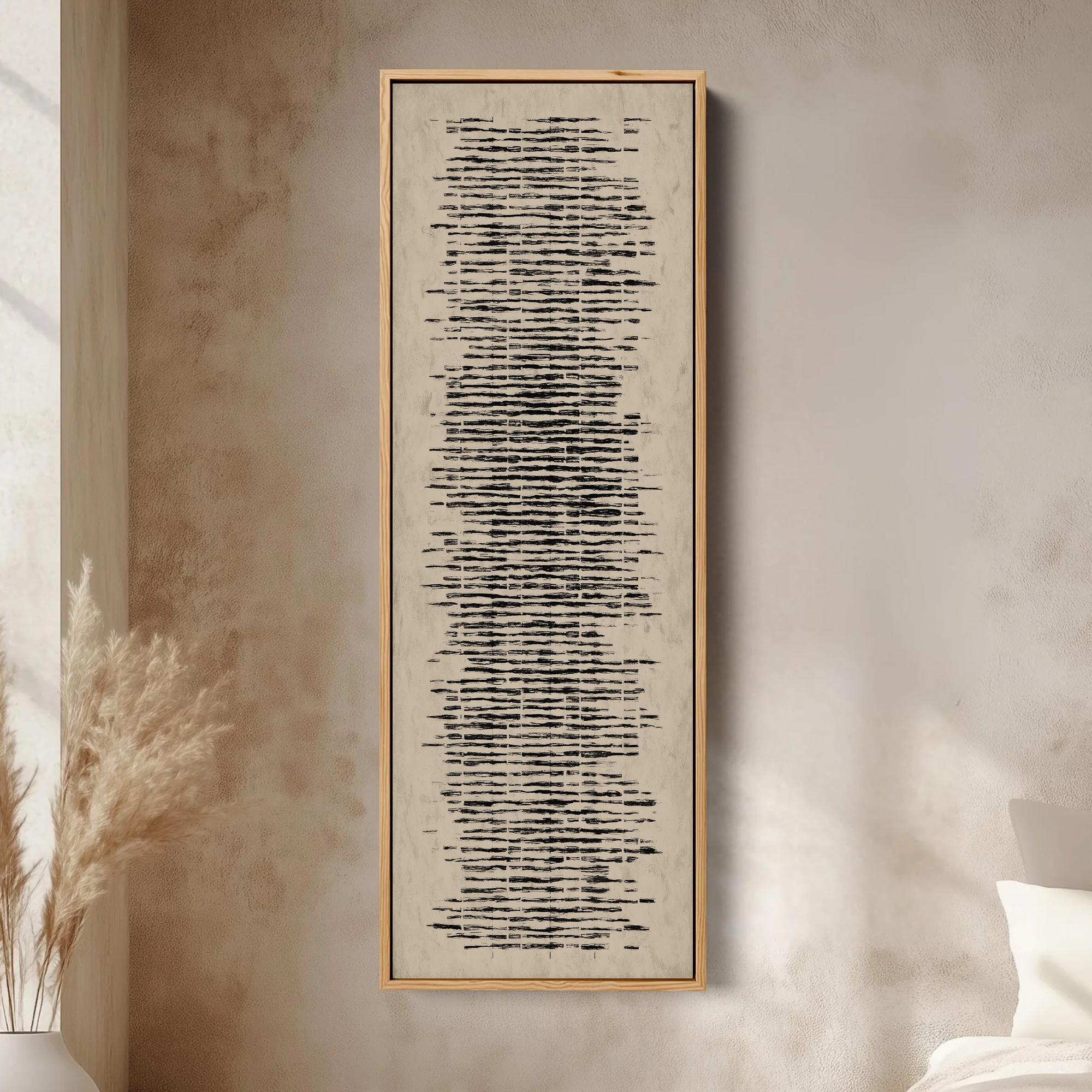 Geometric Line Abstract Brown Black Wabi Sabi Minimalist Extra Large ...