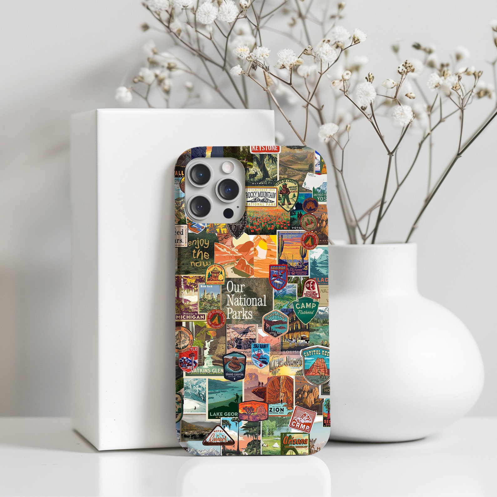 National Parks Phone Case, Camping and Travel Aesthetic, iPhone 15 14 ...