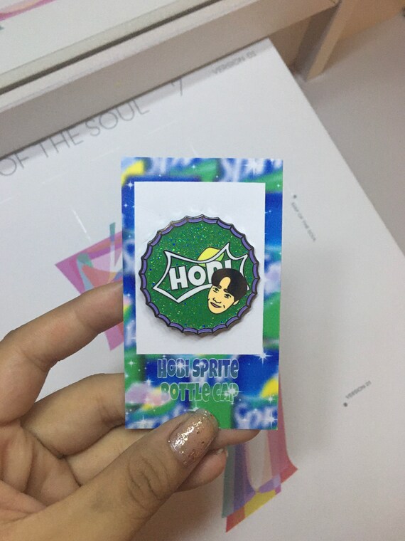 BTS JHOPE HOBI Sprite Bottle Cap Pin | Etsy