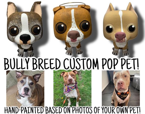 Bully Breed Pop Pet Custom Funko Pop Pitbull Art Bully - Etsy Israel