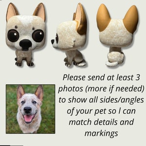 Custom Australian Cattle Dog Figurine, Heeler Art, Queensland Heeler ...