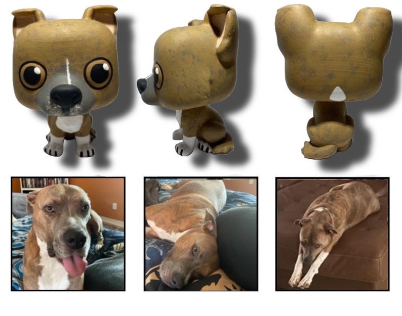 Bully Breed Pop Pet Custom Funko Pop Pitbull Art Bully - Etsy Israel