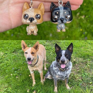 Custom Australian Cattle Dog Figurine, Heeler Art, Queensland Heeler ...
