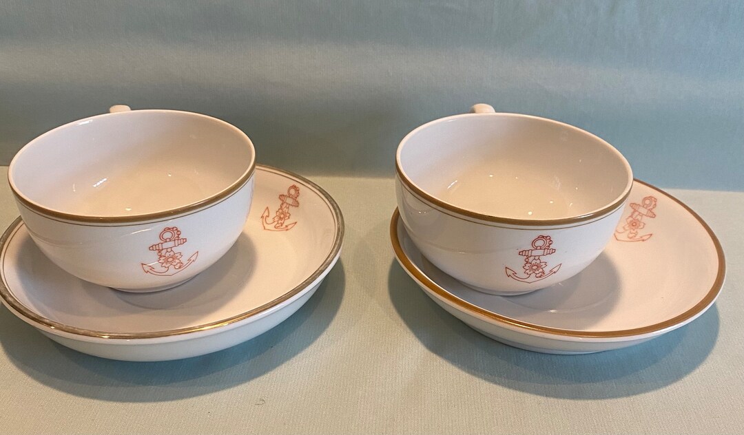 Imperial Japanese Navy Tea Cups and Saucers - Etsy