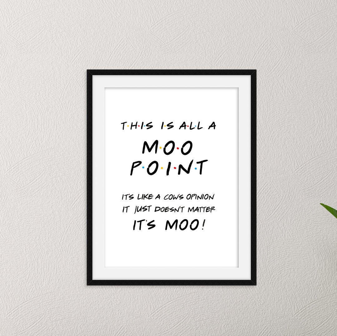 Friends TV Show Posters, Friends Quotes, Set of 6 Prints, Friends Tv ...