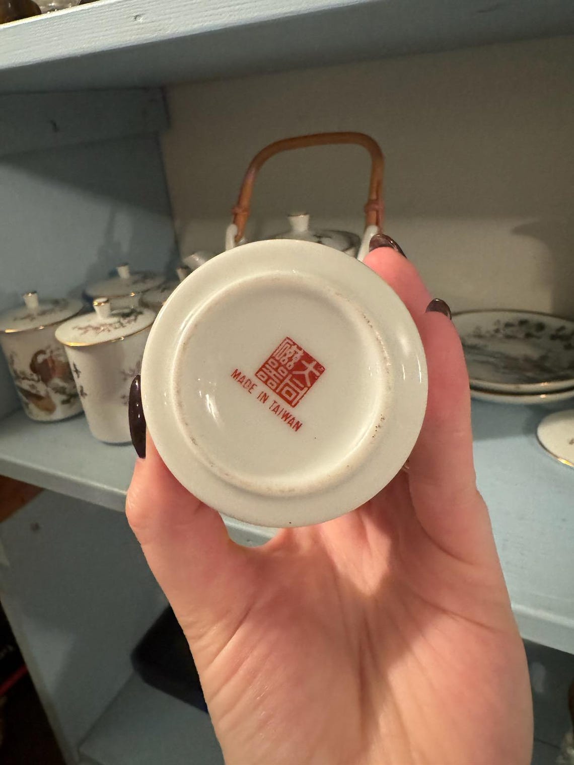 Vintage Japanese Peacock Tea Set - Etsy