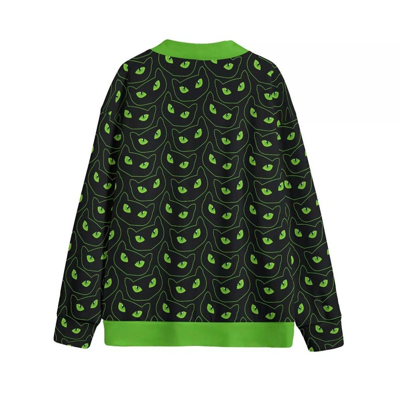 Goth Cardigan Sweater Gothic Jumper Cat Cardigan - Etsy