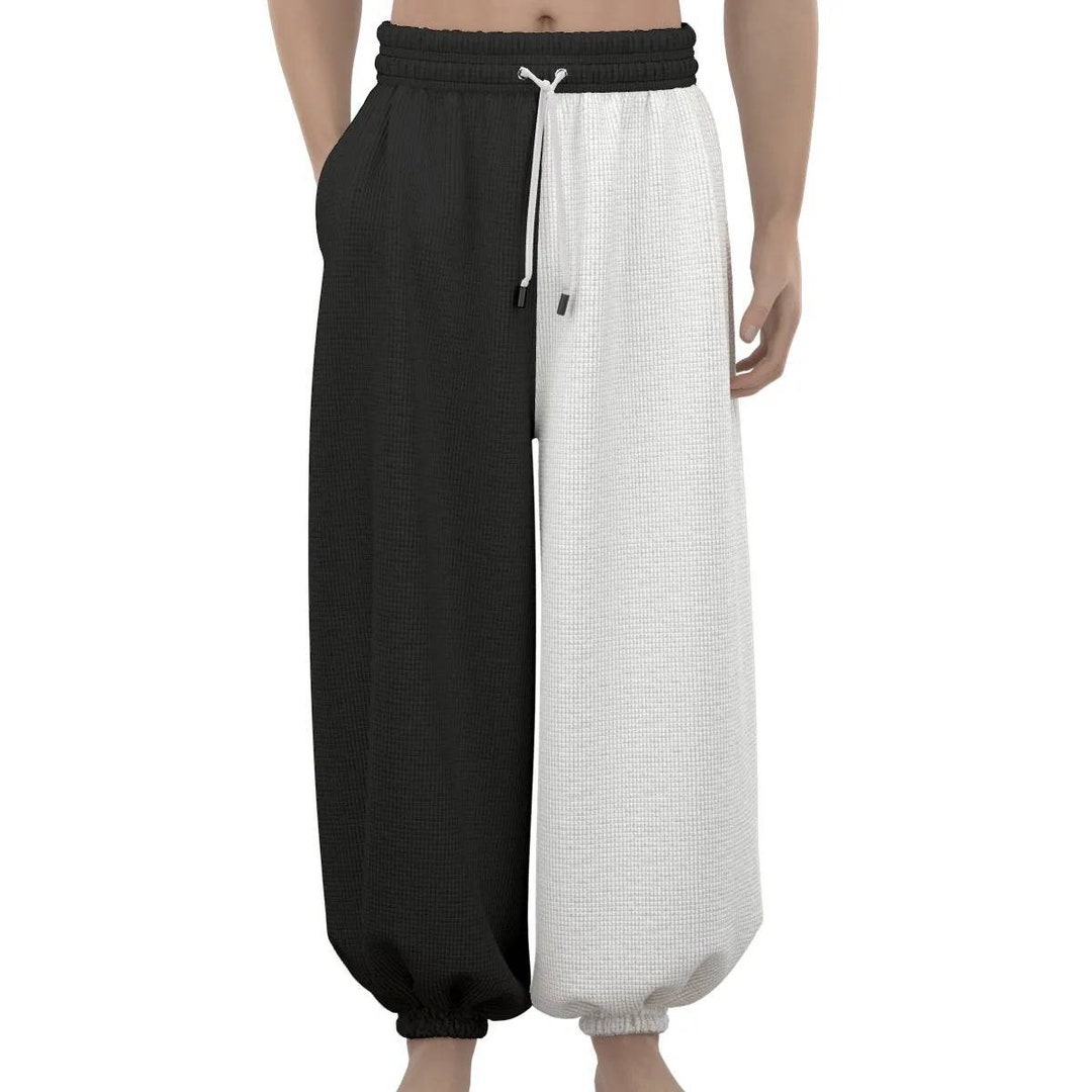 Split Leg Lantern Pants, Baggy Trousers, Gypsy Pants, Unisex Harem Pants, Chinese Style Baggy ...