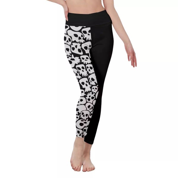 Skull Print Leggings Etsy