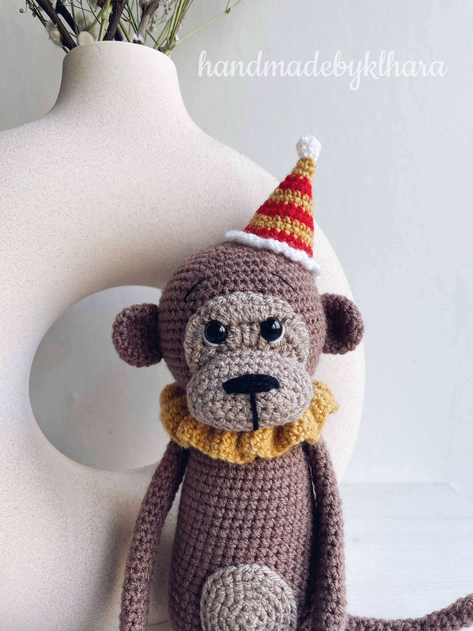 Crochet Pattern Andre the Circus Monkey - PDF Digital Pattern - Etsy