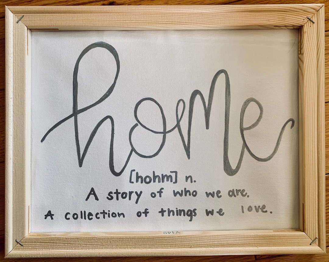 Custom Framed Canvas Quote: Home, Family, Quotes - Etsy