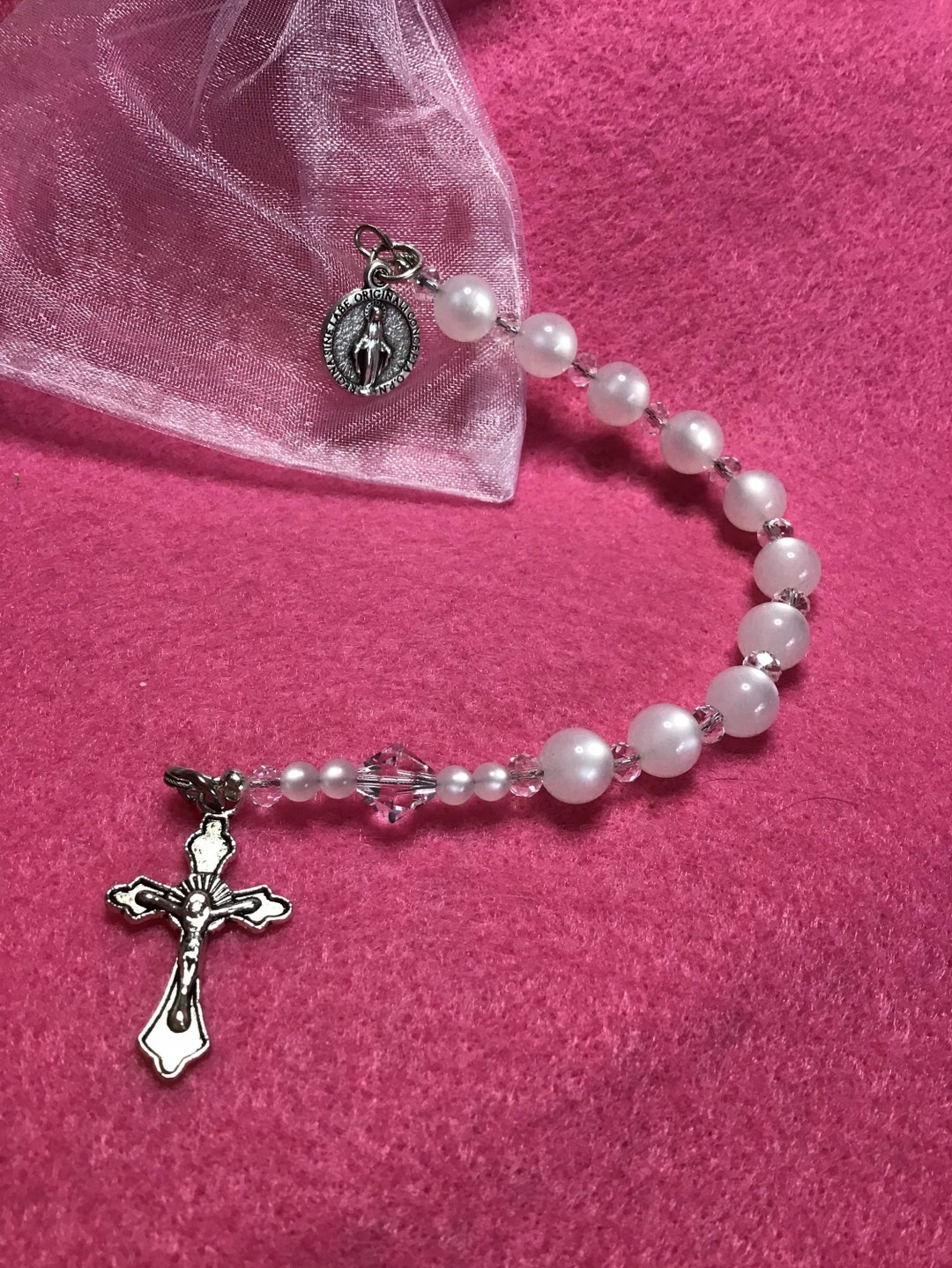 Mother of Pearl Catholic Rosary, Prayer Beads, Communion Rosary - Etsy