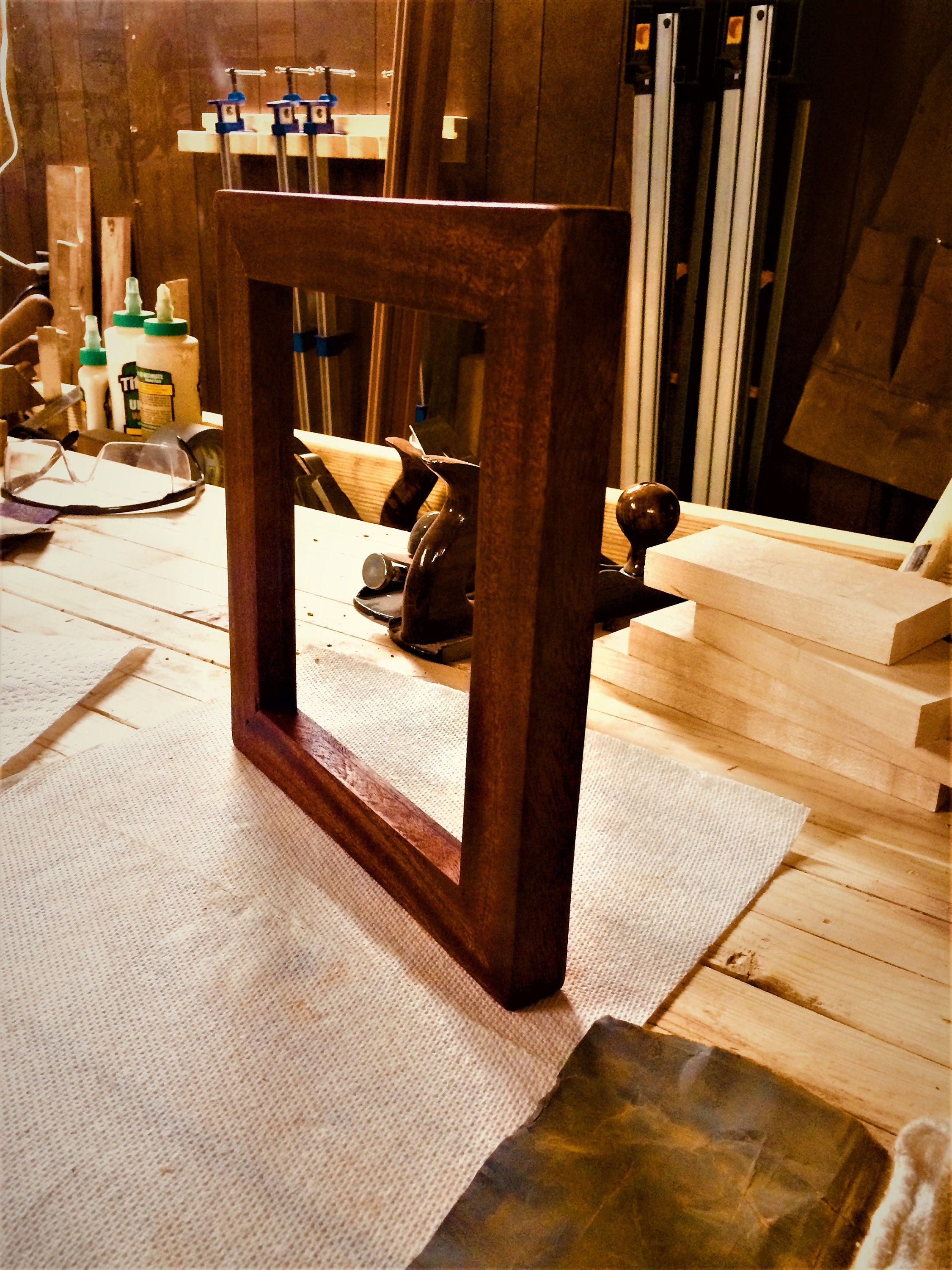 Rustic Mahogany Picture Frame - Etsy