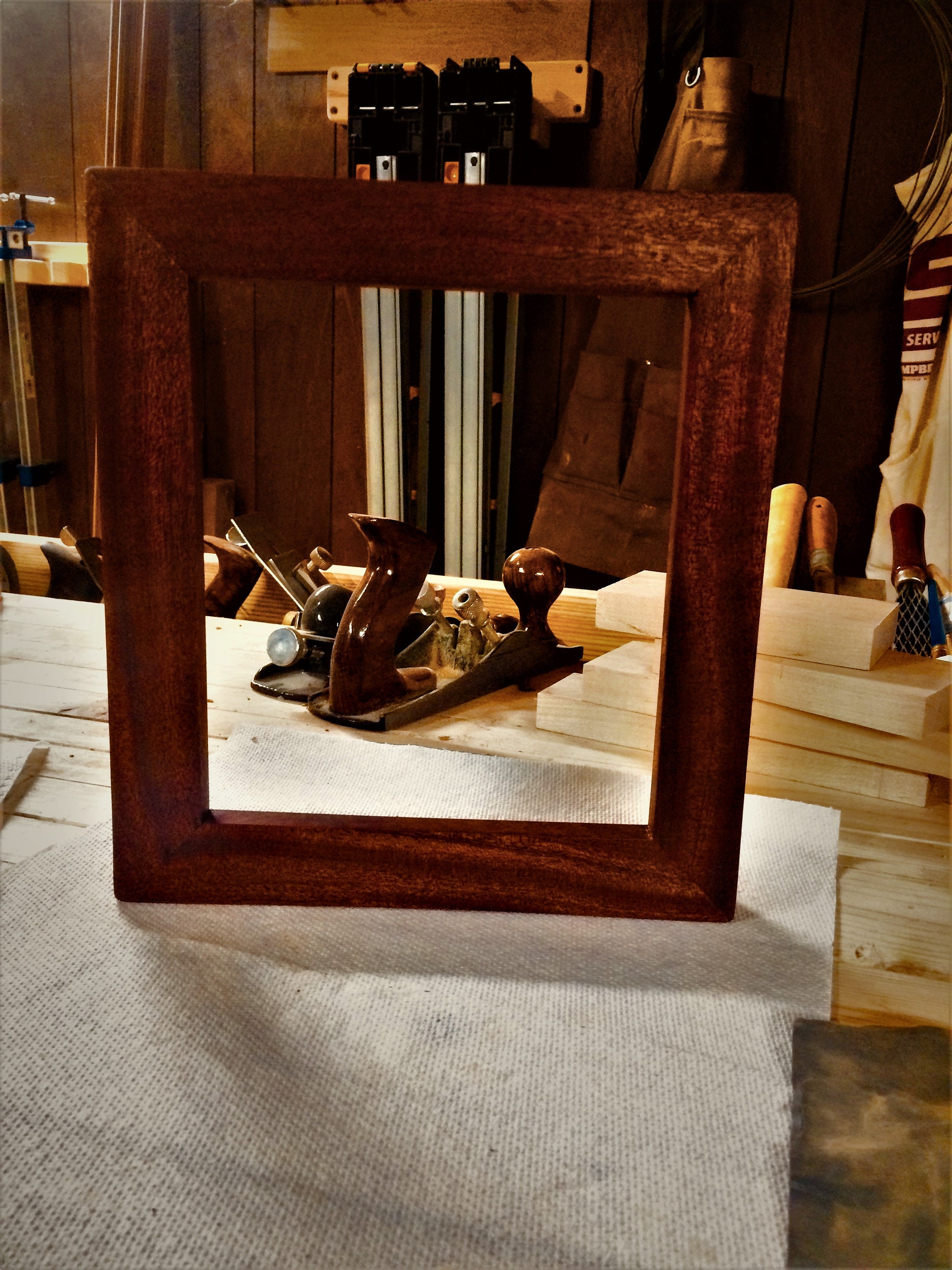 Rustic Mahogany Picture Frame - Etsy