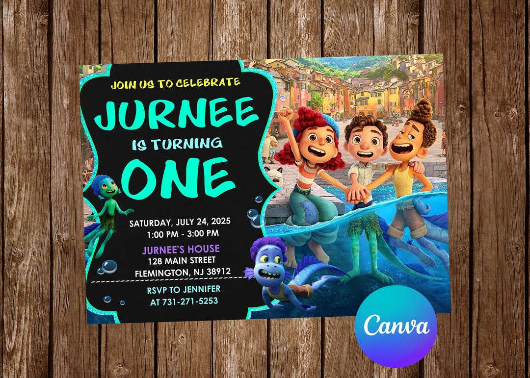 Luca Invitation Birthday Party Luca Birthday Invitation Luca Invite ...
