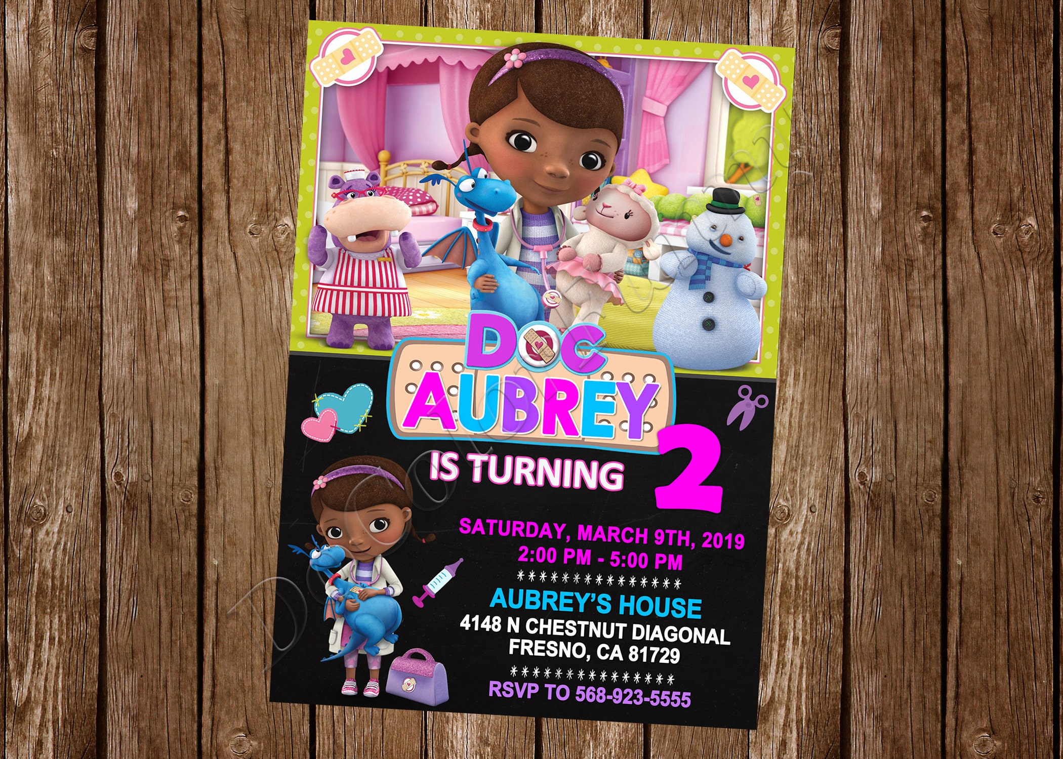 Doc Mcstuffins Invitations Printable