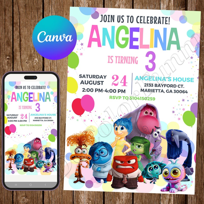 Inside Out Birthday - Etsy