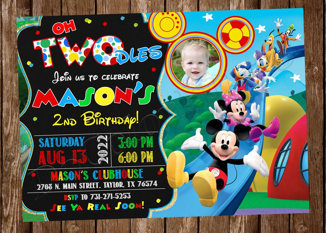 Mickey Mouse Clubhouse Invitation Mickey Mouse Invitation Mickey Mouse ...